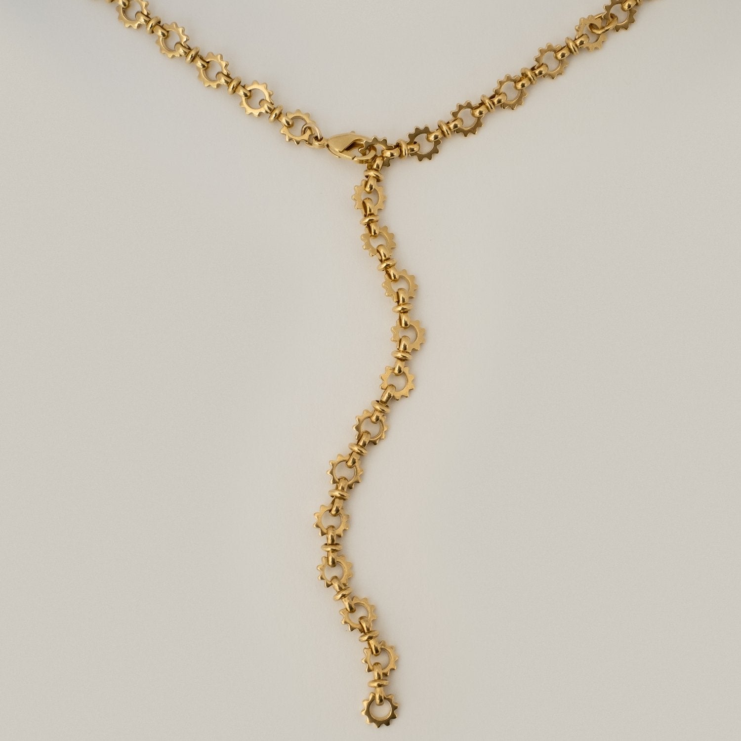 Flower Chain Long Necklace / Gold ＜Merewif＞ – PAULINE STUDIO